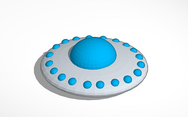 3D design ufo - Tinkercad