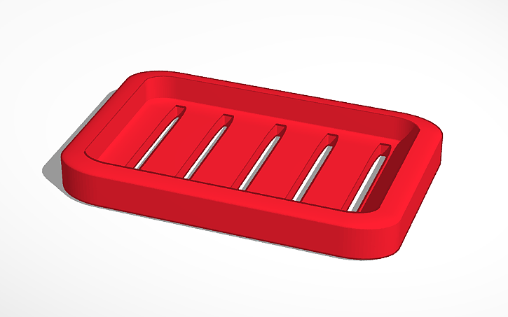 3D design Soap holder - Tinkercad
