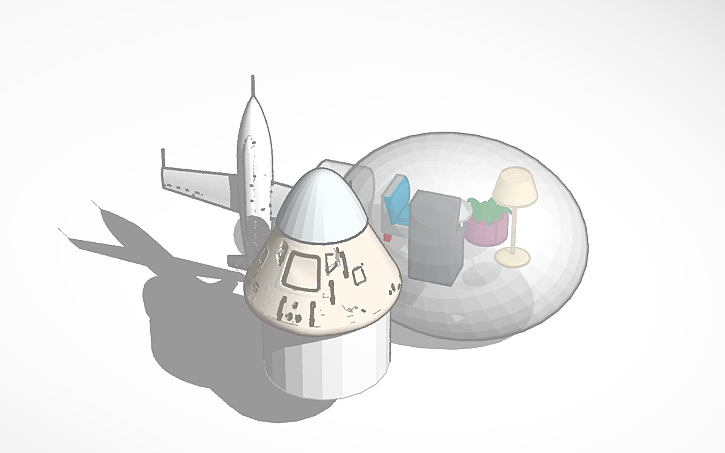3D design Michal Laskowski moon base - Tinkercad