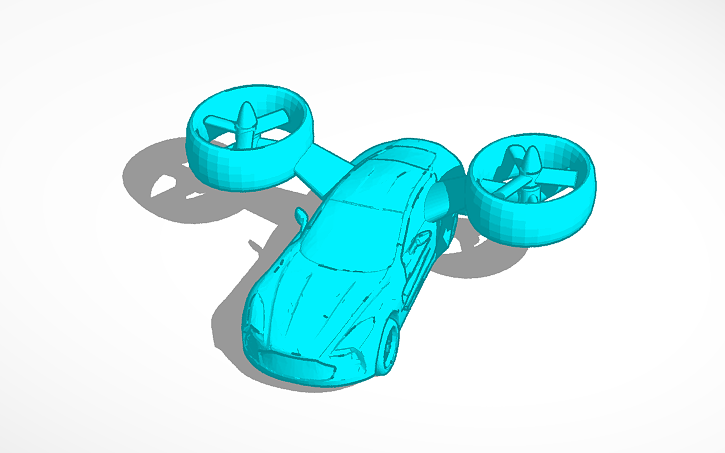 3D design Flying car - Tinkercad