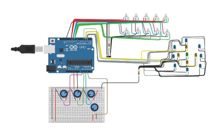 Circuit design LED STRIPS_CityLab - Tinkercad