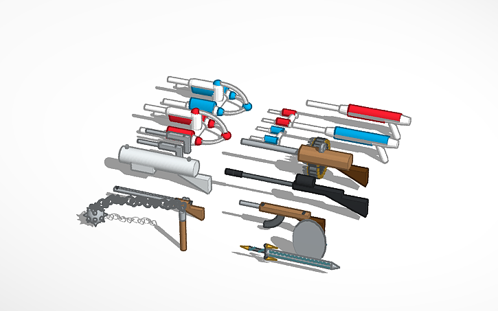 3D design weapons inventory | Tinkercad