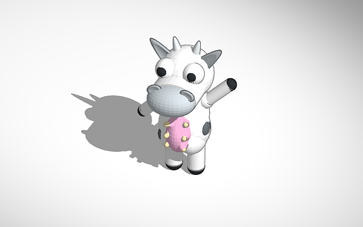 3D design Mr Cow - Tinkercad