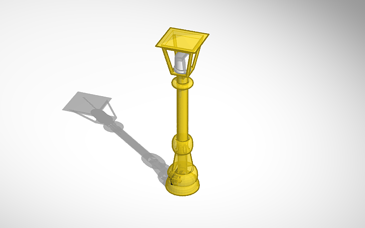 3D design Copy of Lamp post - Tinkercad