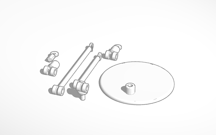 3D design Action Figure stand - Tinkercad