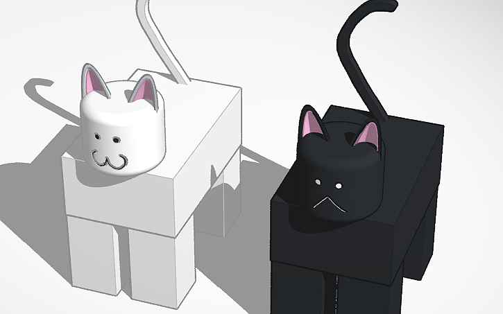 3D design roblox cat - Tinkercad