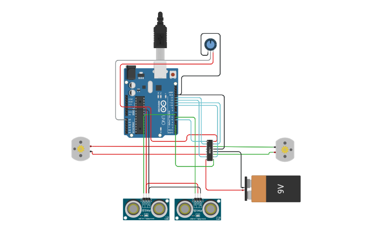Circuit design ADAS - Tinkercad
