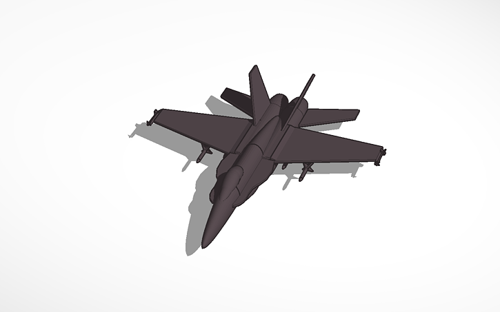 3D design model of Fighter Jet - Tinkercad