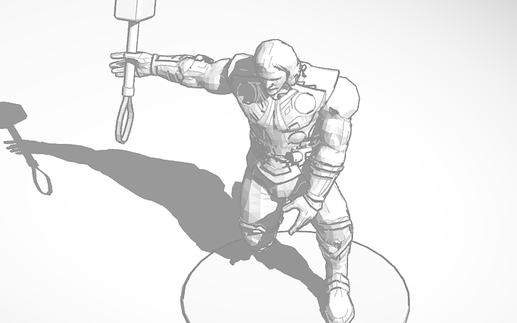 3D design Copy of Thor Catching Hammer - Tinkercad