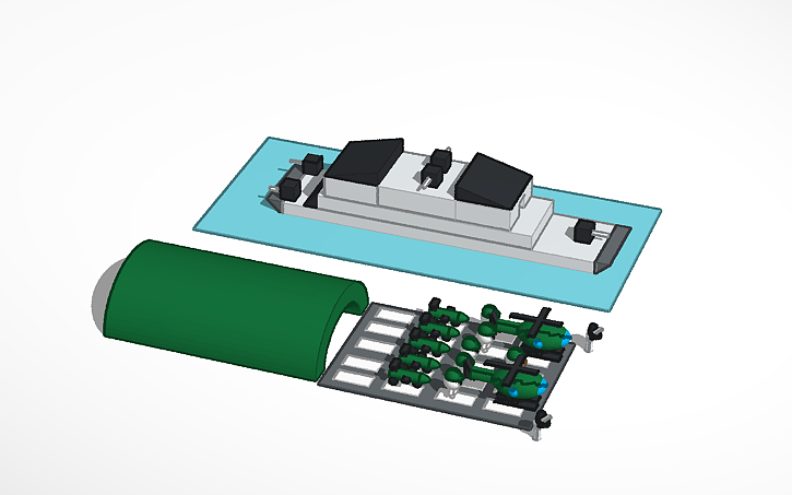 3D design mini armáda - Tinkercad