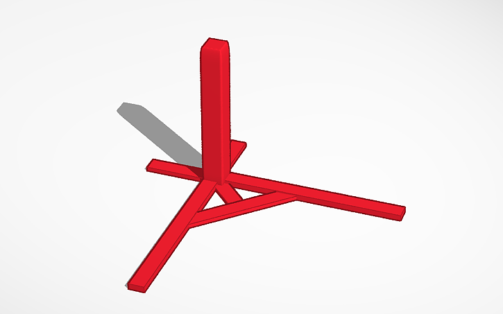 3D design Mic Stand - Tinkercad