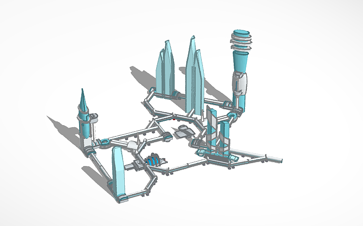 3D design future city - Tinkercad
