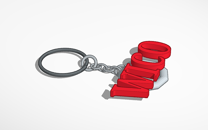 3D design Copy of Keychain - Tinkercad