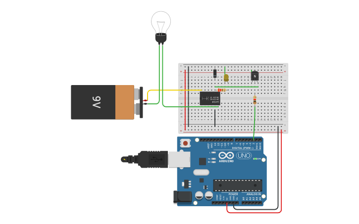 Circuit design Relay - Tinkercad