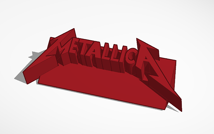3D design METALLICA 2 - Tinkercad