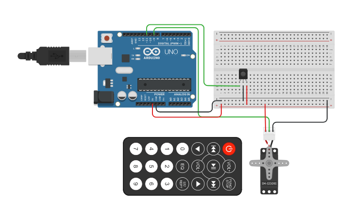 Circuit Design Ir Remote And Ir Sensor Controls Servo Motor Rotation Clockwise And Counter