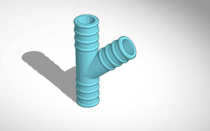 3D design Y-Connector - Tinkercad