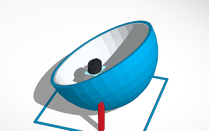 3D design Solar Cooker - Tinkercad