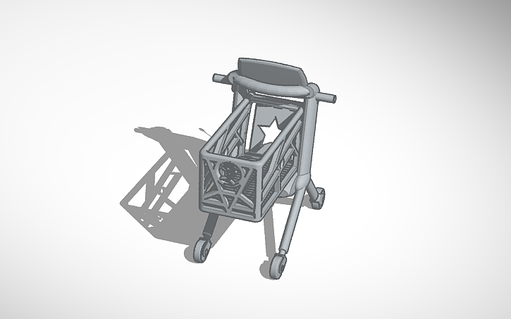 3D design Shopping Cart - Tinkercad