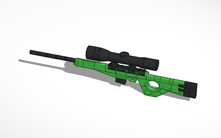3D design Combat Reloaded WMD sniper - Tinkercad