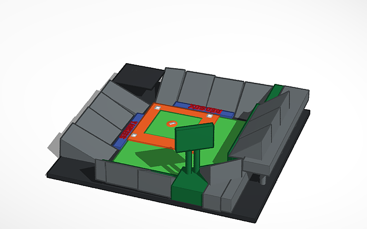 3D design Fenway park - Tinkercad