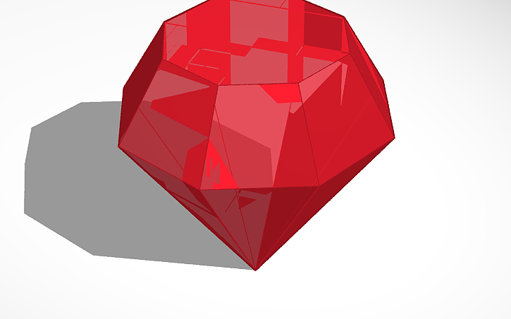 3D design ruby - Tinkercad