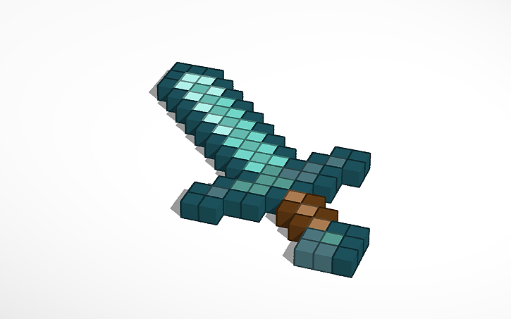 3D design Diamond Sword - Tinkercad