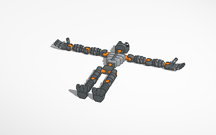 3D design endo action figure - Tinkercad