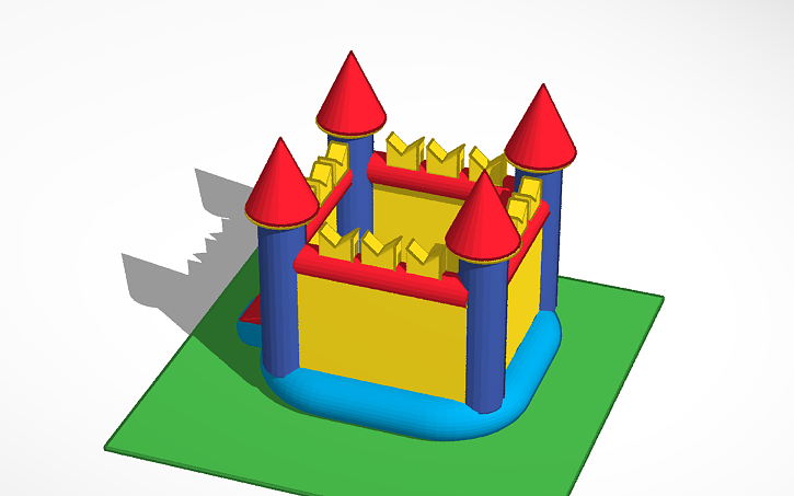 3D design Braxtyn-Bouncy castle - Tinkercad