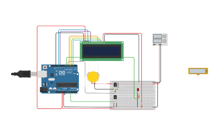 Circuit Design Arduino Fan Control With Speed Display Tinkercad