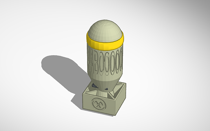 3D design Nuclear Warhead to make PJ Final Wars Alive again - Tinkercad