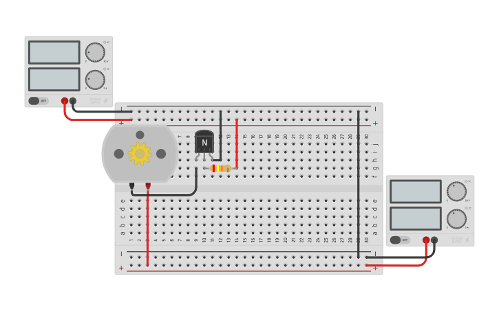 Circuit Design Transistor Npn Tinkercad