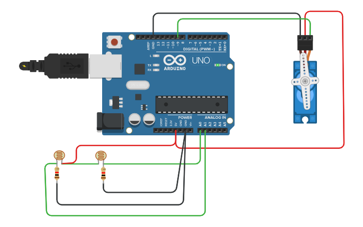 Circuit design SEGUIDOR DE LUZ SOLAR - PETTY BANEGAS 3er Ejercicio ...