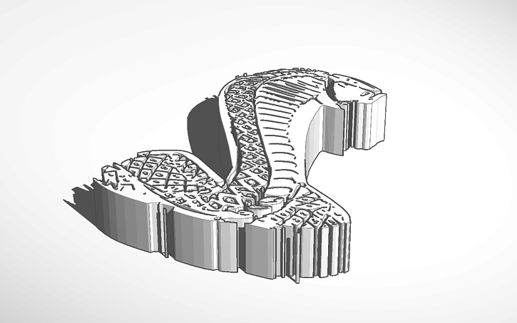 3D design cobra - Tinkercad