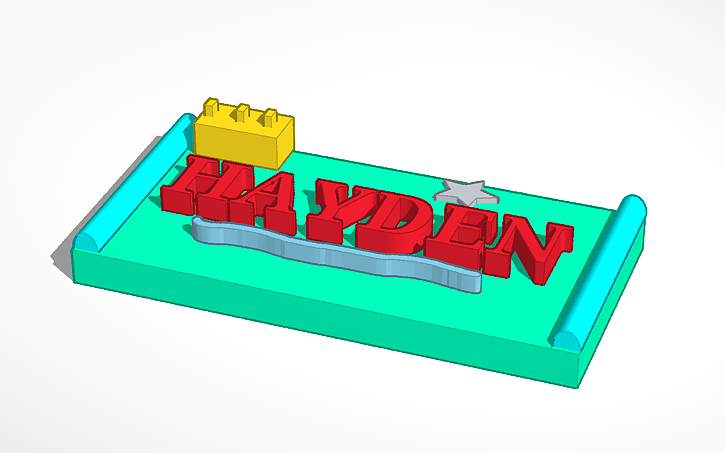 3d Design Name Tag Tinkercad