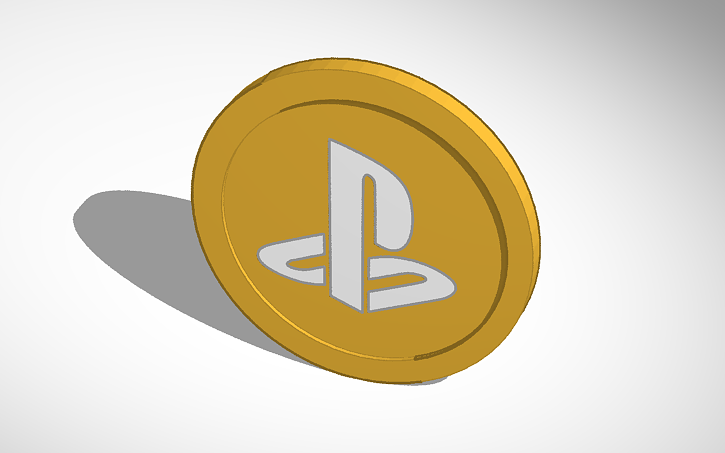 3D design Gaming Coins-Playstation Coin | Tinkercad