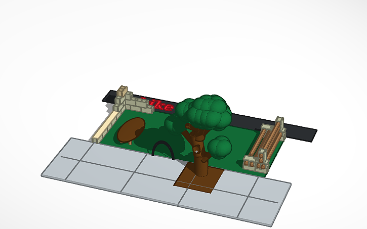 3D design Road Seating - Tinkercad