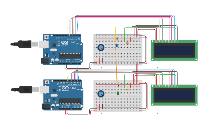 Circuit Design I2c Communication Tinkercad