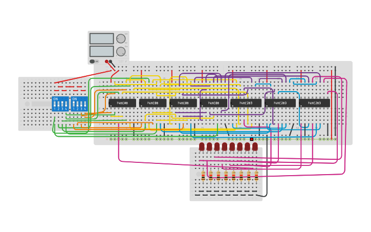 Circuit design MULTIPLICADOR - Tinkercad