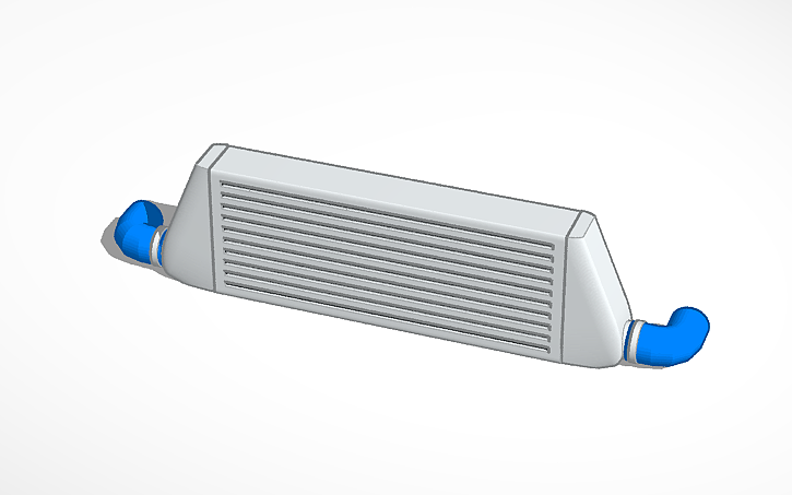 3D design Turbo intercooler - Tinkercad