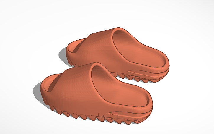 3D design yeezy slides - Tinkercad