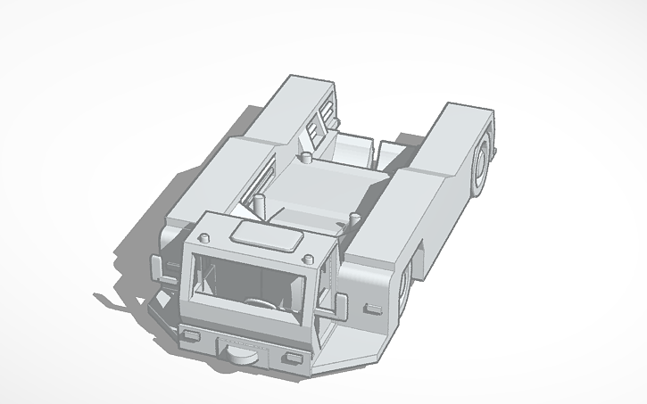 3D design 1:144 pushback truck - Tinkercad
