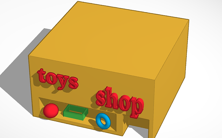 3D design toys shop - Tinkercad