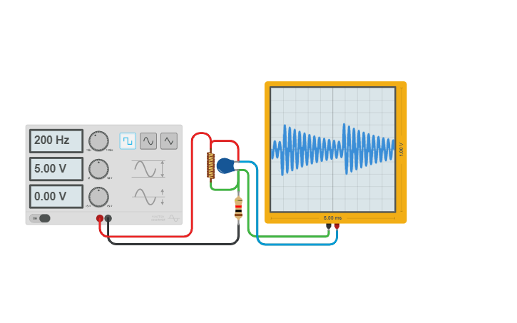 Circuit design Parallel LC filter explained - Tinkercad