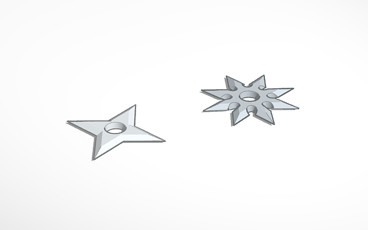 3D design Ninja star - Tinkercad