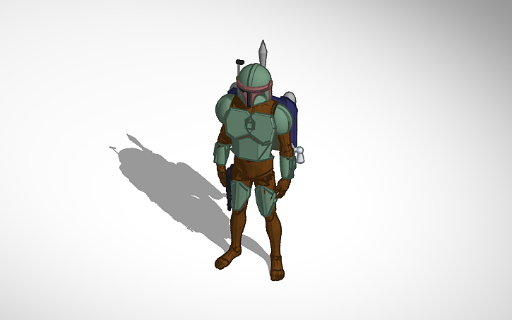 3D design Boba Fett - Tinkercad