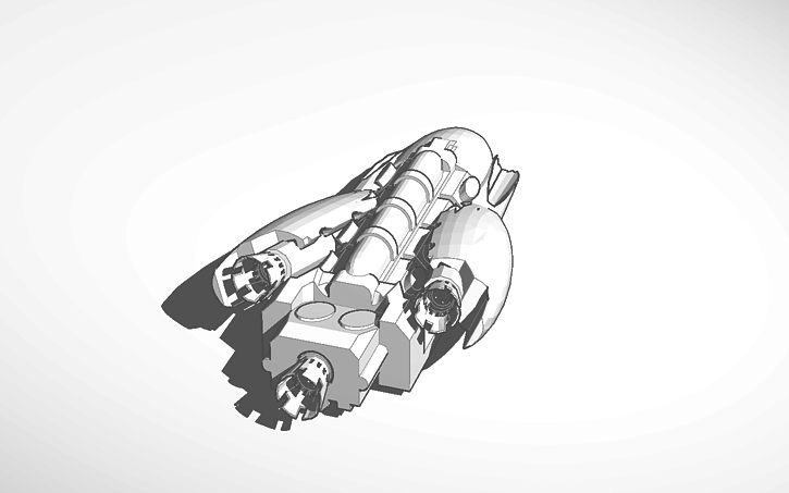 3D design Main Engine_Open_Solid Model - Tinkercad