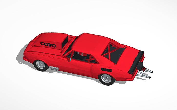 3D design 1969 CHEVY CAMARO COPO DRAGSTER - Tinkercad
