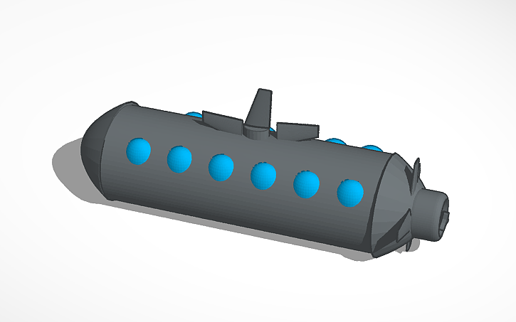 3D design Submarine - Tinkercad