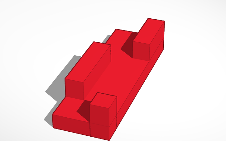 3D design 5th string bass fret - Tinkercad